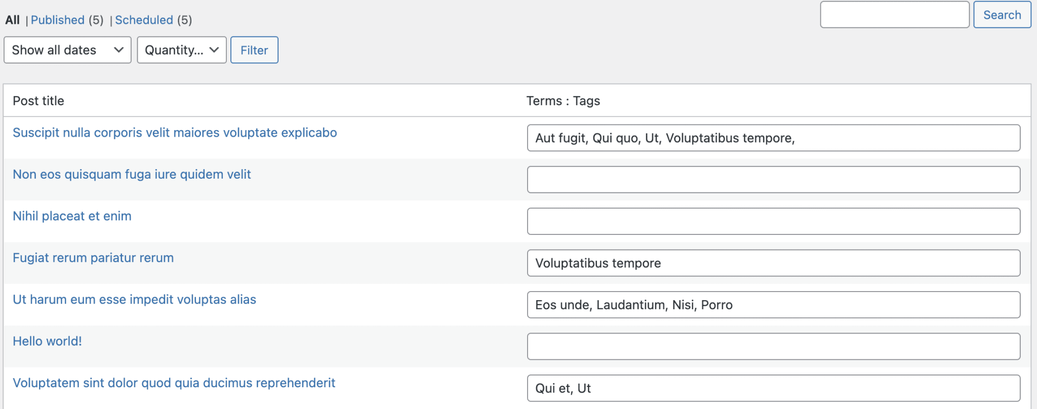 Introduction to the Mass Edit Terms Screen - TaxoPress