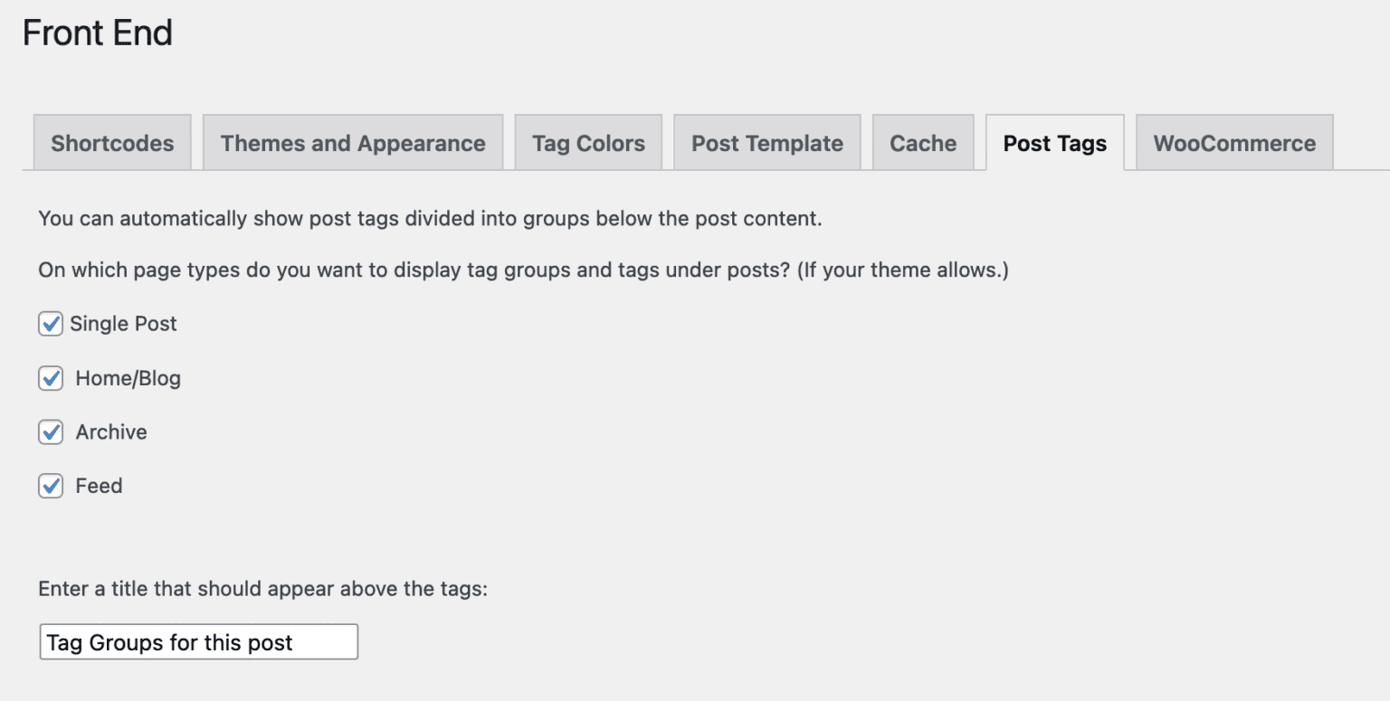 How to Show Tag Groups on Posts - TaxoPress