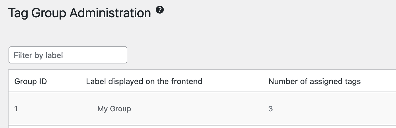 Tag Groups in the WordPress Database - TaxoPress
